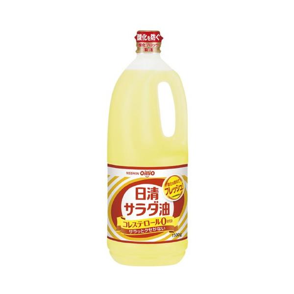 原材料:食用大豆油主にアメリカ、ブラジル、食用なたね油主にカナダオーストラリアブラント名: 日清オイリオ内容量:1500gカロリー:126商品サイズ高さ×奥行×幅:301mm×106mm×106mm熱安定性のよいなたね油と、クセがなく、うま...