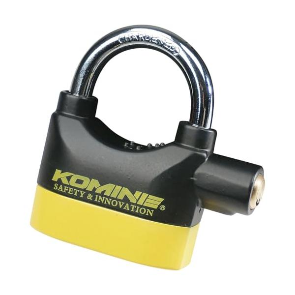 振動を感知すると警告音を発するアラーム付きパッドロック。パッドロック南京錠型なので、ディスクロックとしてだけでなく、お手持ちのチェーンと組み合わせて使用することも可能。アラーム機能はU字シャックルの差し込み方でON/OFFを選択可能。※完全...