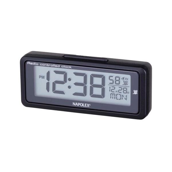 ジャマにならないちょうどいい大きさ。大型液晶採用で、見やすい表示パネルです。正確な時間を1日4回自動受信。角度調整が自由にできる取付ステー付で取り付け場所を選びません。金属ステー取付粘着シート付12時間表示、24時間表示の切替付きです。バッ...