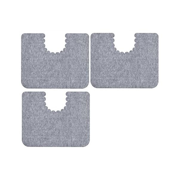 飛び散り・垂れ汚れを防ぐ使い捨てタイプのトイレマット3枚入。特徴裏面は、ずれない仕様。アンモニア消臭加工。便器の根元汚れを防ぐ切り込み入り。サイズ:巾55×奥行44cm厚み1mm、重量:55g1枚品質:表面/ポリエステル、裏面/アクリル樹脂...