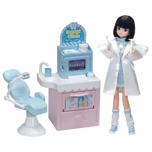 【発売日：2026年04月27日】「商品情報」商品紹介あのちゃんコラボ! あこがれのはいしゃさん遊びができちゃう「推しごとフレンズ」シリーズあのちゃんのデンタルクリニックのセットです。ドール入りで買ってすぐに楽しく遊べちゃう!患者さんをイス...