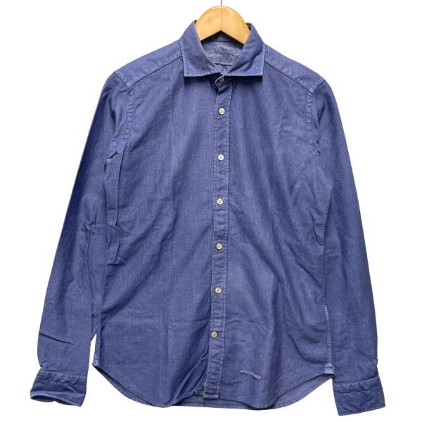 ■商品情報[管理番号]40338[ブランド]ノーブランド（no brand）[タイプ]tintoria mattei ティントリア マッティ コットンシャツ[対象]メンズ[カラー]blue Blue [サイズ] 39肩幅：約41cm着丈：約...