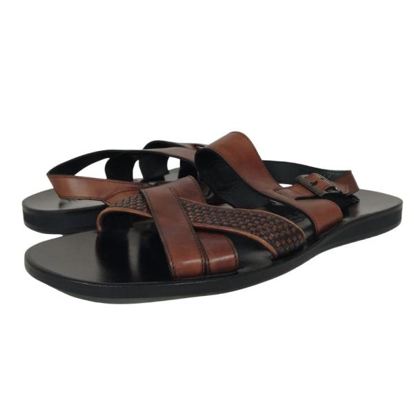 ■商品情報[管理番号]52120[ブランド]ノーブランド（no brand）[タイプ]ALFIO BRUSCHI レザー[対象]メンズ[カラー]Brown Brown [サイズ] 不明全長：約30.5cm詳細備考：全長=アウトソールです。多...