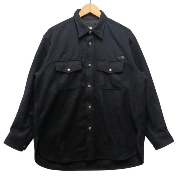■商品情報[管理番号]54155[ブランド]ザ・ノースフェイス（THE NORTH FACE）[タイプ]L/S Woodland Wool Shirt ウールシャツ[型番]NR62432[対象]メンズ[カラー]black Black [サイ...