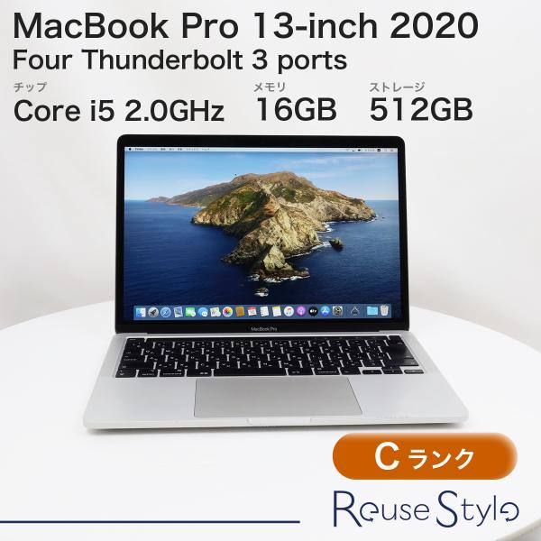 商品ランクC：目立った傷や汚れ等、経年劣化に伴う使用感が見られる商品販売年2020商品名MacBook Pro 13-inch 2020 Four Thunderbolt 3 portsメーカー名Appleカラーシルバー型番MWP72J/A...
