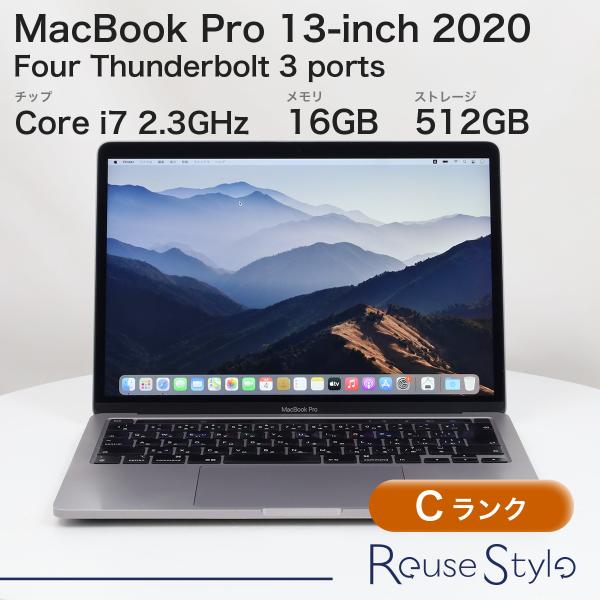 商品ランクC：目立った傷や汚れ等、経年劣化に伴う使用感が見られる商品販売年2020商品名MacBook Pro 13-inch 2020 Four Thunderbolt 3 portsメーカー名Appleカラースペースグレイ型番MWP72...