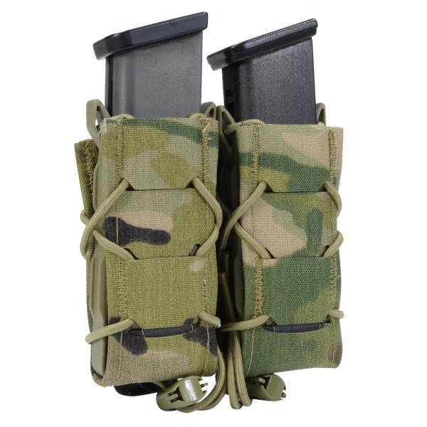 ●樹脂の周りをレーザーカットナイロンで包んだGEN2 TACOポーチ●現場のプロからサバゲーマーまで幅広い人気を誇る、米国の装備メーカー、High Speed Gear (ハイスピードギア)のダブルピストルマガジンポーチ。●ピストルポーチの...