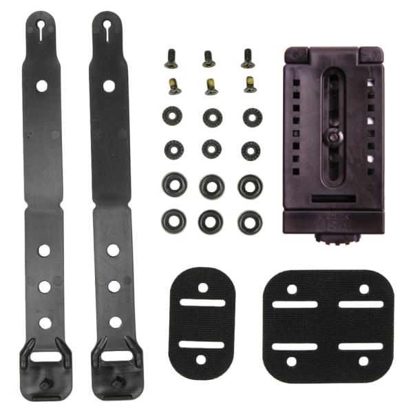 ●スムーズな装備品の組み換えを可能にするベルトループ●クリップとマウント(PLM)がセットになったマウントパーツで、同社製TACOマグ（マガジンポーチ）などのMOLLE装備のベルト装着を可能にします。また、取付穴の直径は約5mm、穴間ピッチ...