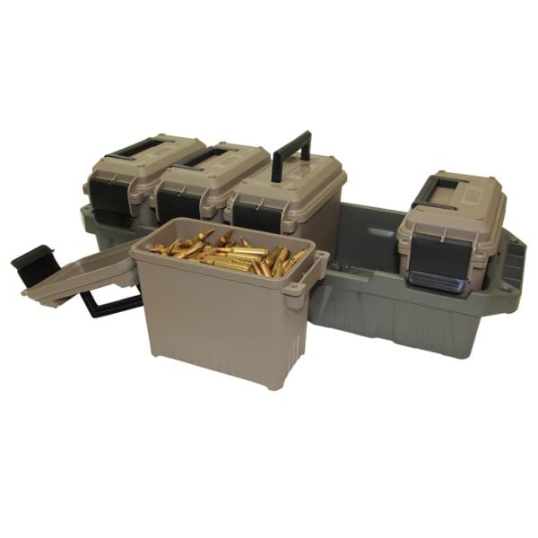 ●アモボックス5つとまとめて収納・運搬できる専用トレーのセット●銃器関連品メーカー「MTM CASE-GARD」の樹脂製弾薬ケース5つと専用トレーのセット。複数個を一度に扱うことの多いアモカンをまとめて収納・運搬できます。●弾薬箱の詳細 ト...