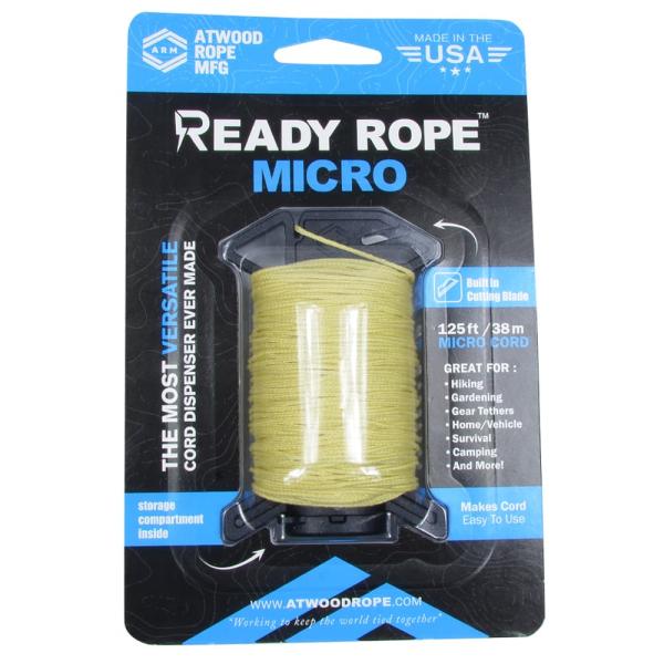 ●125FTのマイクロコード付きディスペンサー●老舗ロープメーカーATWOOD ROPE(アトウッドロープ)社製のマイクロコード付きロープディスペンサー。●ロープディスペンサーの詳細 ディスペンサー本体サイズ(縦×横×厚さ):約9×6×1....
