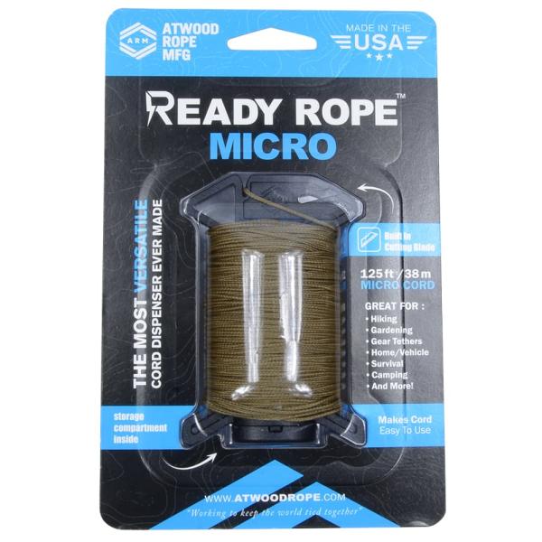 ●125FTのマイクロコード付きディスペンサー●老舗ロープメーカーATWOOD ROPE(アトウッドロープ)社製のマイクロコード付きロープディスペンサー。●ロープディスペンサーの詳細 ディスペンサー本体サイズ(縦×横×厚さ:約9×6×1.5...
