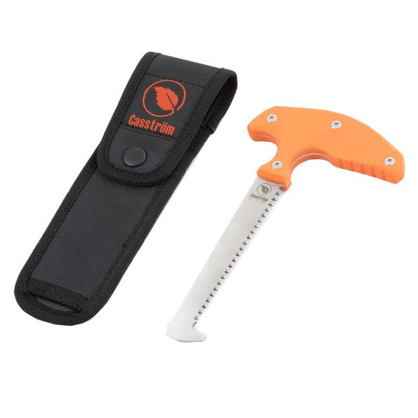 ●交換可能なステンレス製ブレードを備えたハンティング用ノコギリ●ナイフ類をはじめ高品質なアウトドア/ハンティング用品を展開する北欧スウェーデンのメーカー「Casstrom」の解体用ノコギリ。鹿などの大型の獲物を解体するとき、内蔵や肉を傷つけ...