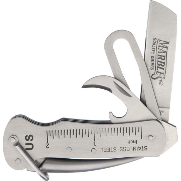 ●ヨット等の船上で必要な機能を搭載したアーミーナイフ●1890年代に創業した米国の老舗アウトドアツールブランド「MARBLES」のアーミーナイフ。●アーミーナイフの詳細 全長(収納時):約10cm、重量:約160g、材質:ステンレス、機能:...