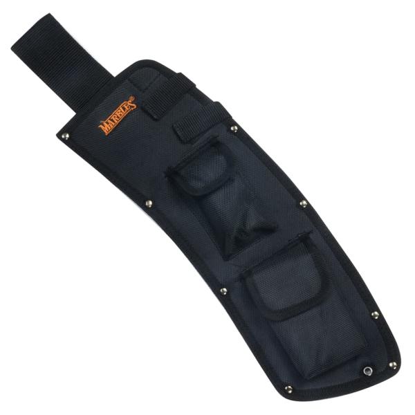 ●マーブルスロゴ刺繍入りパラン用ソフトシース●1892年にアメリカで創業した老舗ナイフメーカー「MARBLES」。●シースの詳細 全長:約46cm、重量:約250g、素材:ナイロン素材、対応:Marbles Parang<br>...