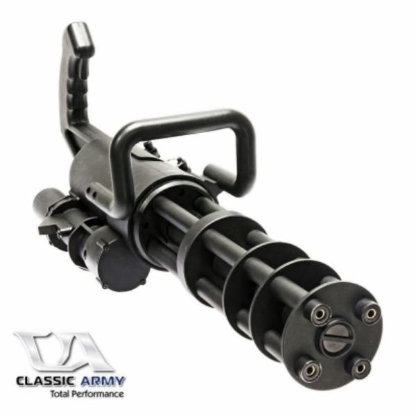 ●連射速度毎秒38発のハイサイクルゲームウェポン ●香港のトイガンメーカー「Classic Army」の電動ガスガン「M132 マイクロガン」。M134ガトリングガンをモチーフに、バレルは6本から4本に減らすなど軽量・コンパクト化。●エアソ...