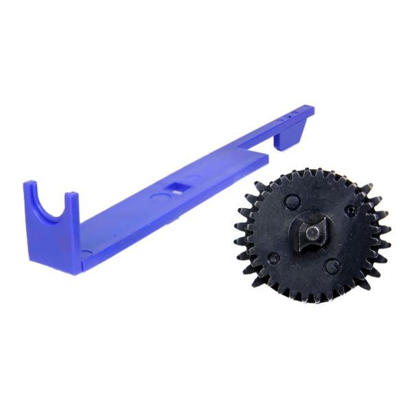 ●1回転で2回動作するハイサイクル化を実現●こちらのギアは「18:1」のギアセット(マルイ純正と同ギア比)に使用可能です。お持ちの電動ガンのメカボックスVerに合わせて「Ver.2」と「Ver.3」からお選びください。※他パーツとのバランス...