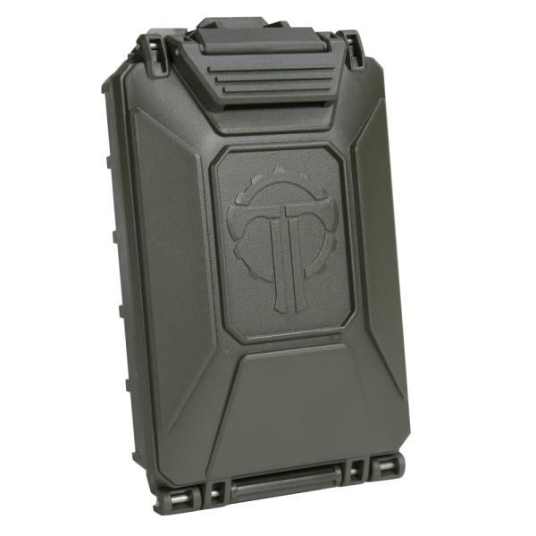 ●インサートを組み替えて様々な電池を収納できる強化樹脂製ケース●アウトドアやタクティカル向けの機能的なアイテムを手掛ける米国のメーカー「THYRM」の防水電池ケース。フラッシュライトや光学サイトに使用されるCR123リチウム電池をはじめ、4...