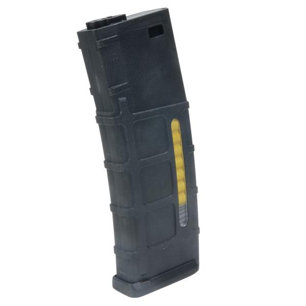 ●窓からダミーカート、スプリングの見えるM4シリーズ用PMAG●豊富なバリエーションのエアソフトガンを製造し、低価格ながら射撃性能に一定の評価のあるメーカー、「Double Eagle」の ARマガジン PMAG Gen.2。●スペアマガジ...