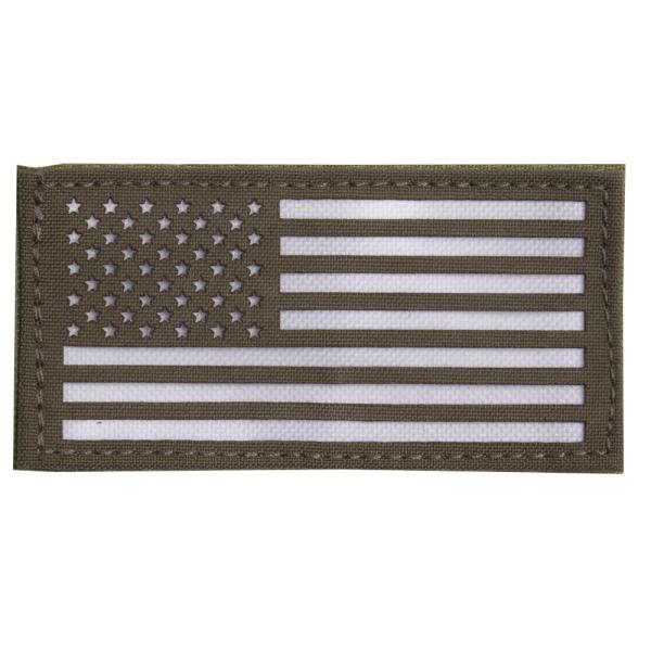 ●ビニール材を間に挟んだ強度の高いアメリカ国旗デザインのワッペン●星条旗をデザインのモチーフにした、FIRST SPEAR社製のAmerican Flag Fabric Backed Cell Tag(アメリカン フラッグ ファブリック バ...