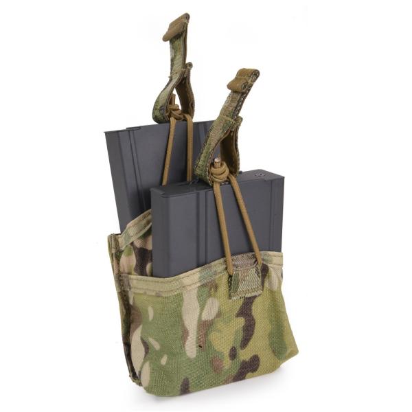 ●独自開発のクリップ不要なデザイン、取り出し簡単なマガジンポーチ●ファーストスピアの30口径ライフル用マグナム弾サイズのマガジン2個を収納できるポーチ。アタッチメントは6/9モジュラーポケットタイプでウェビングをモジュラーポケットの下から上...