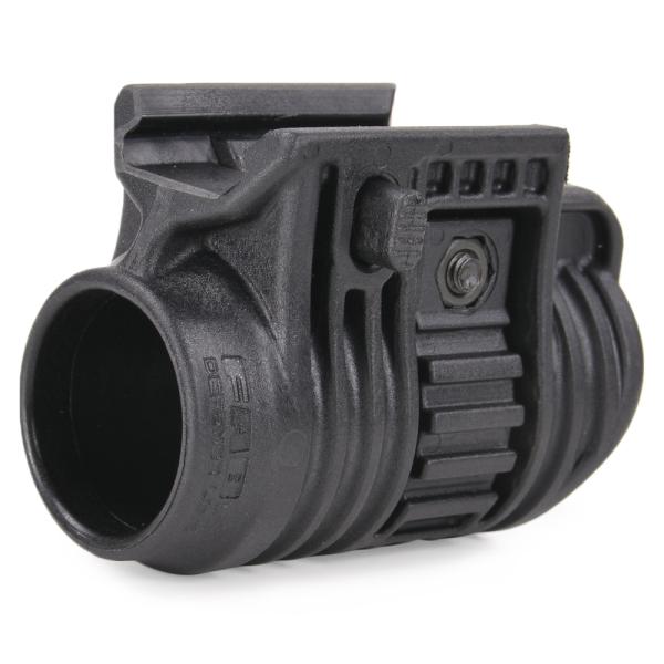 ●素早くレイルに取り付け可能なFABディフェンスのライトマウント●FABディフェンス社のフラッシュライト・レーザーマウント、PLA 1インチ。ピカティニーレイルに取り付けることでライトやレーザーをハンズフリーで携帯可能です。●ライトマウント...