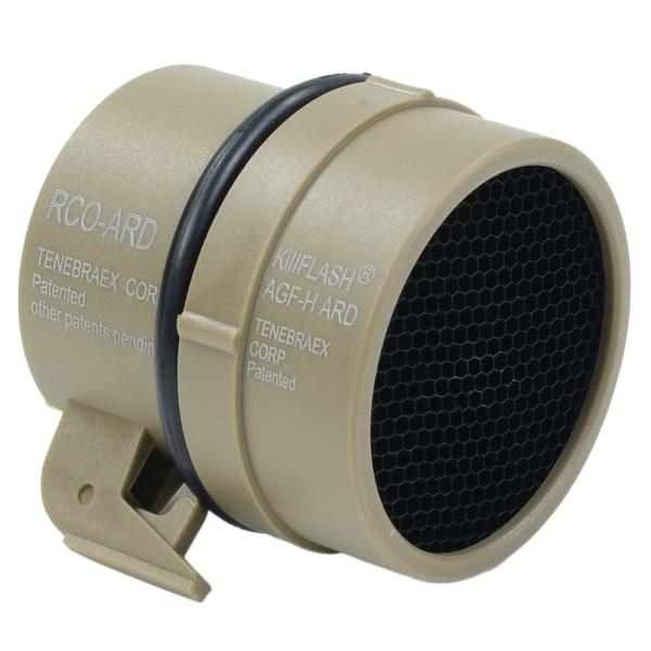 ●レンズの反射防止と保護を担うACOG用キルフラッシュ●ACOGのレンズに光が反射しないように装着するキルフラッシュ。●キルフラッシュの帽子 適合:Trijicon ACOG[仕様・意匠は予告なく変更される場合があります][ mo0095t...