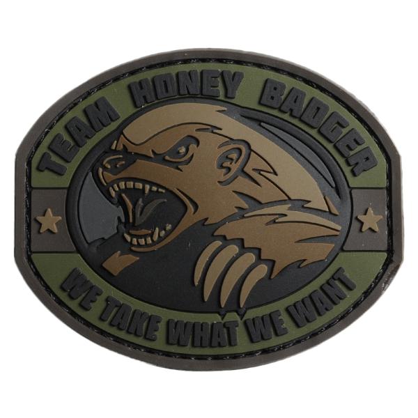 ●ハニーバジャーをデザインしたPVCパッチ●高品質でユニークなジョークパッチを提供するMIL-SPEC MONKEY(ミルスペックモンキー)のPVCパッチです。鋭い爪をもち、大きく口を開け牙をむき出している様子のラーテルを中央に、上下に「T...