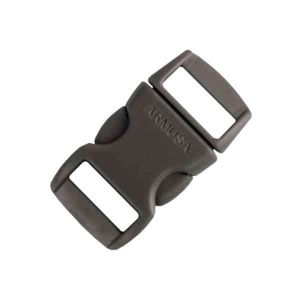 ●パラコードブレスレットなどに取り付けられる小型バックル●米国老舗ロープメーカーATWOOD ROPE(アトウッドロープ)社製のサイドリリースバックル。●バックルの詳細 全長:約30mm、幅:約15mm、適応ベルト幅:3/8インチ(約1cｍ...