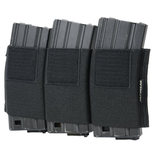 ●M4等のマガジンに対応したエラスティック素材のインサート●ミリタリーブランド「REPSGEAR(レプズギア)」のライフルマガジン用インサート。両面にオスベルクロが縫い付けられており、対応するチェストリグのポケットに挿入することでマガジンポ...