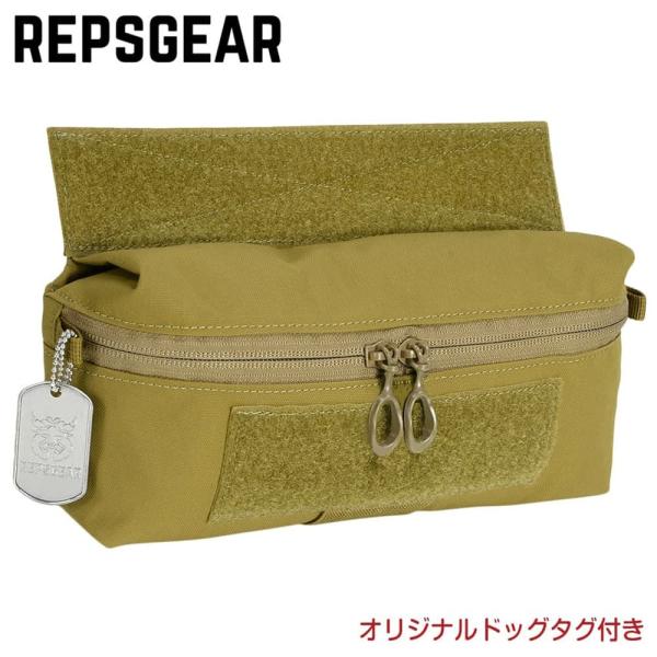 ●サブ収納として活躍する拡張用ポーチ●手頃な価格で高品質なプロダクトを展開する「レプズギア」の「FERRO CONCEPTS - The Mini Dangler」をモデルにしたポーチ。。ベルクロパネル付きのプレートキャリア下腹部に接続。●...