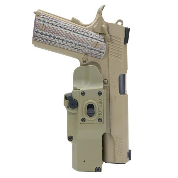 ●二重ロックで安全性を確保するタクティカルホルスター●エアソフトガンのパーツを作成、販売するメーカー「SOTAC」のMASTERFIRE Rapid Deployタイプ ホルスター。●ヒップホルスターの詳細 対応ハンドガン:XH15、XH3...