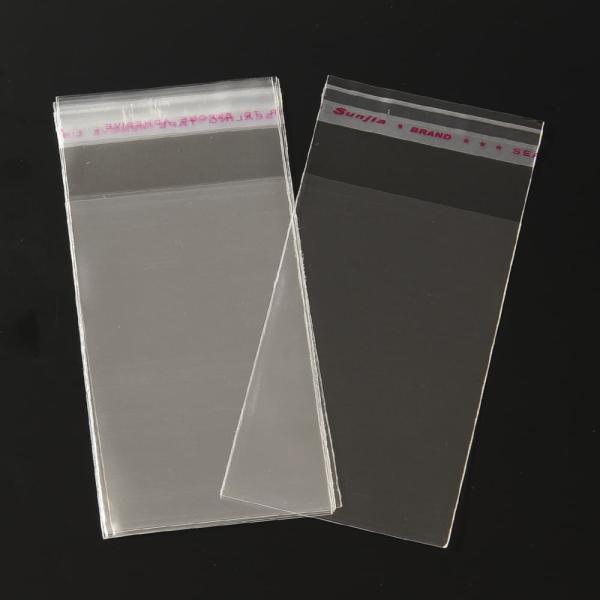 ●商品のパッケージングに便利なテープ付き仕様●商品などの包装、保護に使える100枚入りOPP袋です。こちらの商品は幅5cmサイズとなります。タテの寸法が商品ごとに異なりますので任意でお選びください。※表記サイズの縦幅は、上部のテープ部分も含...