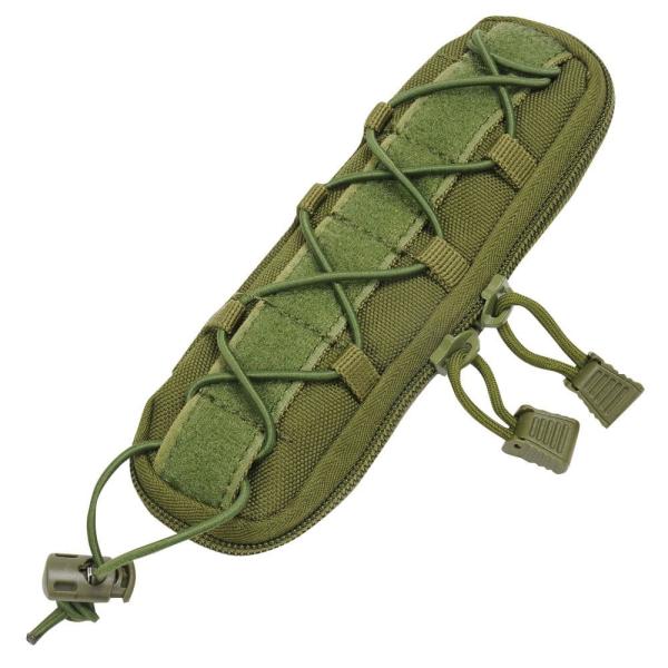 ●ナイフを安全に収納できるMOLLE対応ポーチ●開閉チャックは両開き仕様で大きく展開することができます。ナイフは2本のゴムバンドで固定できるため、開いたときに飛び出してしまう心配はありません。ゴムバンドが1本付いた反対側にはファイヤースター...