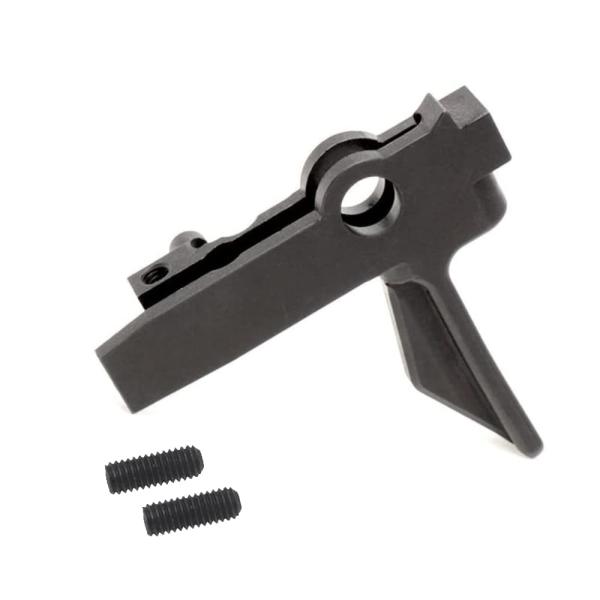 ●ストレート形状が特徴の東京マルイ製MWSシリーズ用トリガー●高品質なエアソフトガンパーツを展開する「Guns Modify」のアジャスタブルトリガー。米国のガンパーツメーカー「GEISSELE」のストレート型カスタムトリガーをCNC切削加...