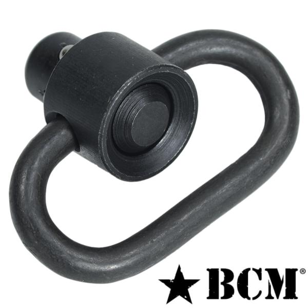 ●解除ボタンは偶発的な脱落を防ぐロープロファイル仕様●米国のカスタムライフルメーカー「BCM (Bravo Company Manufacturing)」の「BCMGUNFIGHTER Quick Detach Sling Swivel (...
