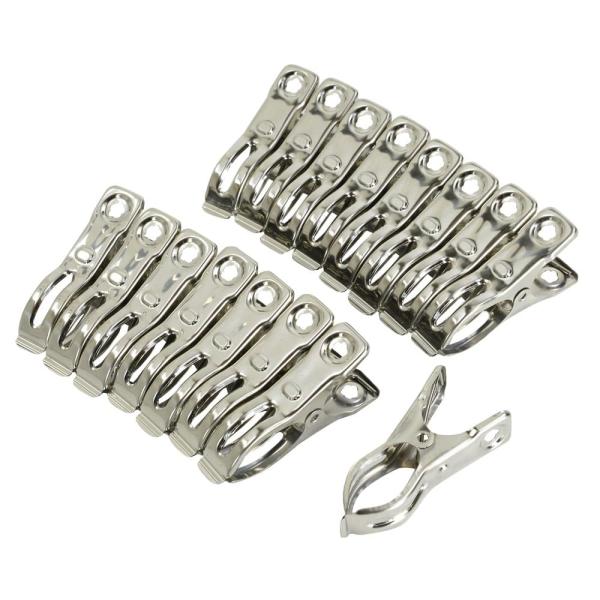 ●オールステンレスなので使用場所を選ばない洗濯ばさみ。●ステンレス製の竿用ピンチ(洗濯ばさみ)。竿用の洗濯ばさみになっており、物干し竿のような物に取り付ける事が可能です。素材には耐食性、耐熱性、強度に優れたステンレスを使用。●洗濯ばさみの詳...