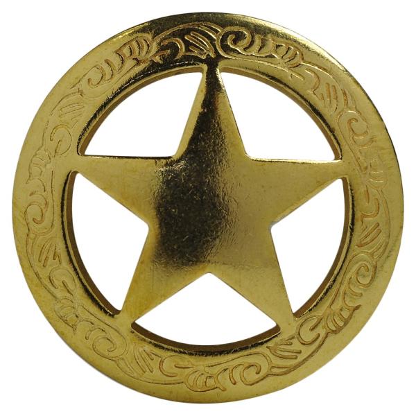 ●ネジで留めるだけの簡単取り付け。階級章をモチーフにしたコンチョ●軍隊で階級章として使われる星のマークをモチーフにしたコンチョです。星のまわりにはアラベスク模様が彫り込まれた凝ったデザインになっており、ゴールドカラーがより一層際立ちます。ネ...