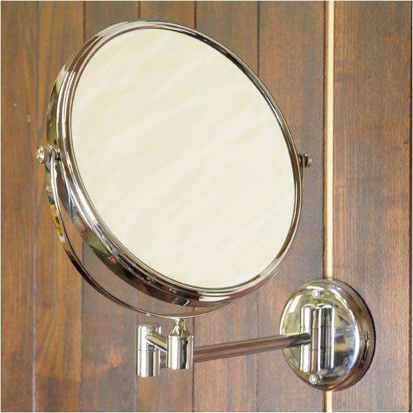 ●壁に設置できるタイプのスイングミラー●裏と表が両方使える、壁用スイングミラーです。表面は等倍、裏面は3倍となっており、目的に応じて切り替えが可能です。2段階のアームと鏡を回転させるスイング機能付で、距離と角度が自由に調節出来ます。●スイン...