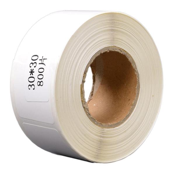 ●「プレカット紙ラベル 30×30mm 800枚 TD-2130N・NSA用 RD-U09J1互換」●感熱式ラベルプリンター用のサーマルラベルロール紙、ブラザー TD-2130N／TD-2130NSAに対応しています。1ロールに30×30m...