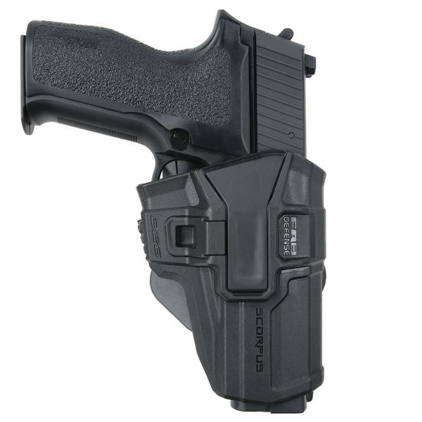 ●レベル1ながら高い保持力を誇るヒップホルスター●最先端のタクティカルウエポン、アクセサリーを製造・開発しているイスラエルの実物用ガンパーツメーカー「FAB DEFENSE(ファブディフェンス)」のSCORPUSホルスター LV.1です。●...