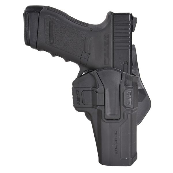 ●レベル1ながら高い保持力を誇るヒップホルスター●最先端のタクティカルウエポン、アクセサリーを製造・開発しているイスラエルの実物用ガンパーツメーカー「FAB DEFENSE(ファブディフェンス)」のSCORPUSホルスター LV.1 S(ス...