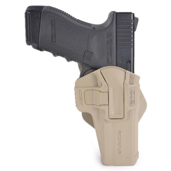 ●レベル1ながら高い保持力を誇るヒップホルスター●最先端のタクティカルウエポン、アクセサリーを製造・開発しているイスラエルの実物用ガンパーツメーカー「FAB DEFENSE(ファブディフェンス)」のSCORPUSホルスター LV.1です。●...