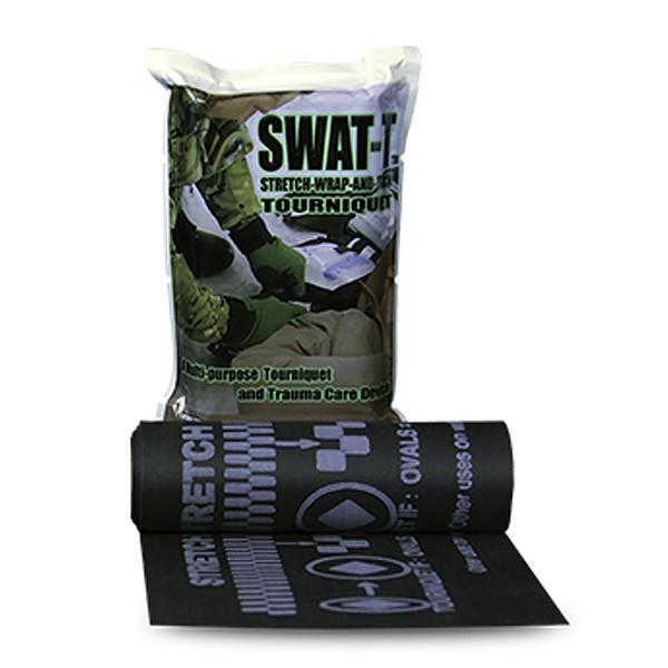 ●ラップ&amp;タックタイプの伸縮性に優れたターニケット●SWAT-T(スワット)の怪我をしたときに使用するターニケット(止血帯)です。軽量設計でシンプルな使い方が特徴的。患部に巻いて端を織り込む(ラップ&amp;タック)だけで、素早く手...