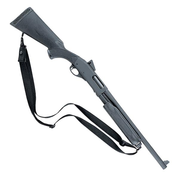 ●「UNCLE MIKES ショットガンスリング 3ポイント 26993」●ショットガン(散弾銃)に使用可能な、アンクルマイクスの3ポイント スリングスイベル(銃取り付け金具)付き ショットガンスリング。スリングについてあるドットボタンを外...