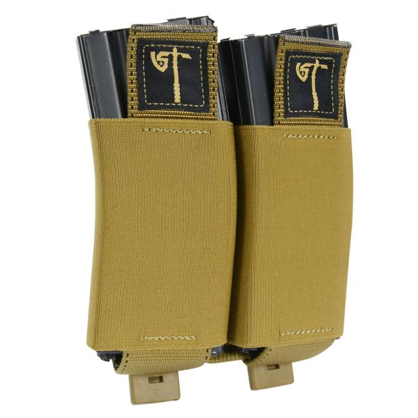●様々なサイズのライフルマグを合計2本収納できるマガジンポーチ●米国テキサス州を本拠に実用性の高いタクティカルギアを展開する「United States Tactical」の小銃マガジン用ポーチ。ライフルマグを合計2本収納可能。幅4インチの...