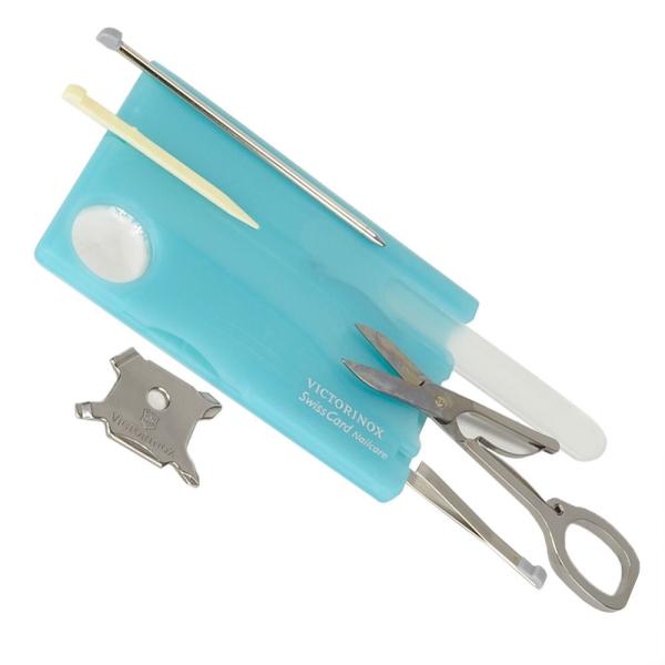 ●ネイルケアに対応したvictorinoxのカード型ツール●victorinoxのカード型マルチツール「スイスカードネイルケア」。スイスカードシリーズに爪の手入れに必要な機能を搭載したタイプです。●スイスカードの詳細 サイズ:約53mm×8...