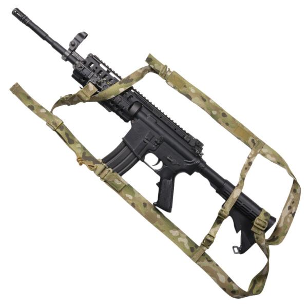 ●ライフルを背負って両手をフリーにできるスリング●肩にかけて装備するスリングを、バックパックの様に背負えるように仕様を変えることが可能な、VTAC(バイキング・タクティクス)社のバックパックスリング。●2ポイントスリングの詳細 全長:約16...