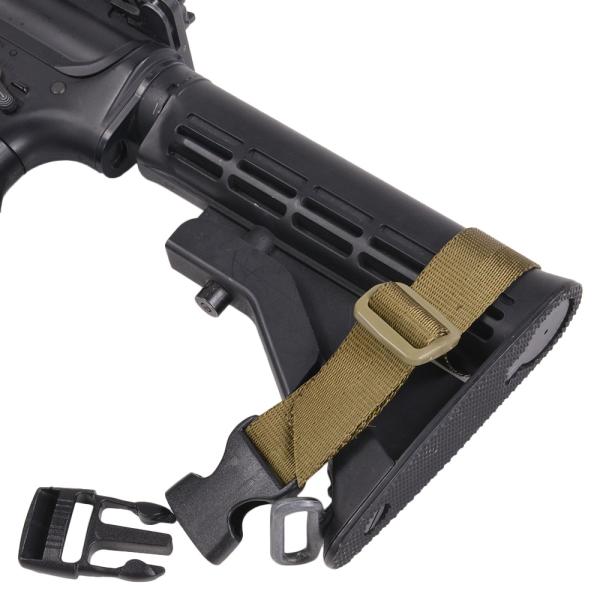 ●手持ちのスリングを、簡単にクイックリリースに変換●バイキングタクティクスのスリング拡張パーツ。拡張パーツのベルトを銃器に装着し、バックルの相方パーツにスリングを通すだけでアタッチメント部分が完成。スリングとライフルをワンタッチで素早く切り...