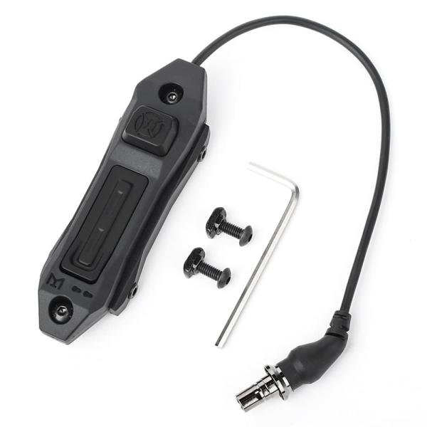 ●連続点灯と間欠点灯の機能を搭載したリモートスイッチ●エアソフトガン用電子アタッチメントを主体に作成、販売するブランド「WADSN」のリモートスイッチ。●ライトスイッチの詳細 全長:約20cm、重量:約60g、ジャック規格:Surefire...