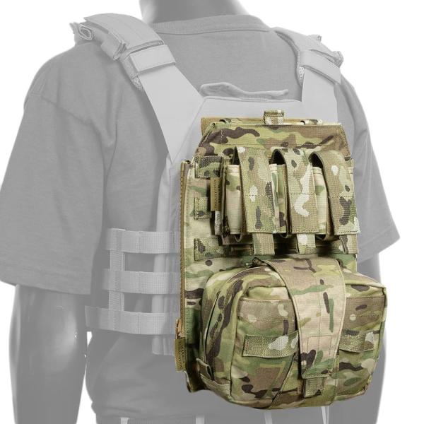 ●収納能力の高いプレートキャリア用バックパネル●タクティカルギアを展開する人気ブランド「ウォーリアーアサルトシステムズ」のプレートキャリア用拡張パネル「ASSAULTERS BACK PANEL」。ハイドレーションキャリア、40mmグレネー...